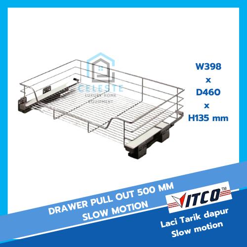 Jual VITCO Drawer Pull Out SlowMotion/ Laci Tarik Serbaguna u/kabinet ...