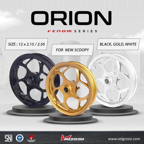 Jual Velg Rossi Venom Orion 12 Inch | New Scoopy 12 Inch - Hitam - Kab ...