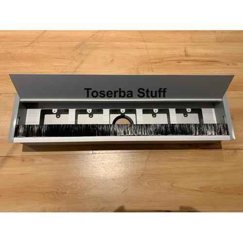 Jual GROMMET GROMET BOX TUTUP LUBANG KABEL 50 X 12 CM CUSTOM SILVER ...