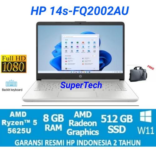 Jual LAPTOP HP 14S-FQ2002AU RYZEN 5-5625U|RAM 8GB|SSD 512GB|14"|WINDOWS+OHS - Jakarta Utara ...