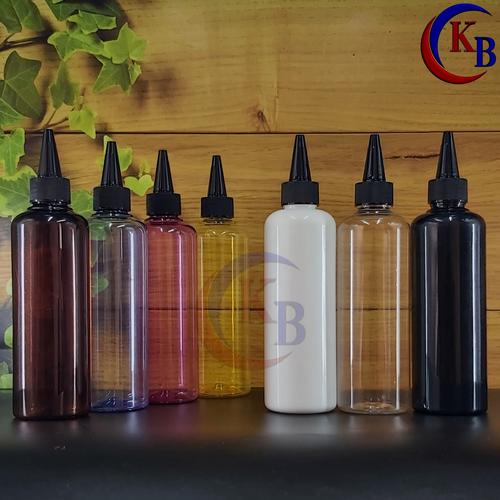 Jual BOTOL KERUCUT 250 ML / BOTOL PET 250 ML / KERUCUT NECK 24 HITAM ...
