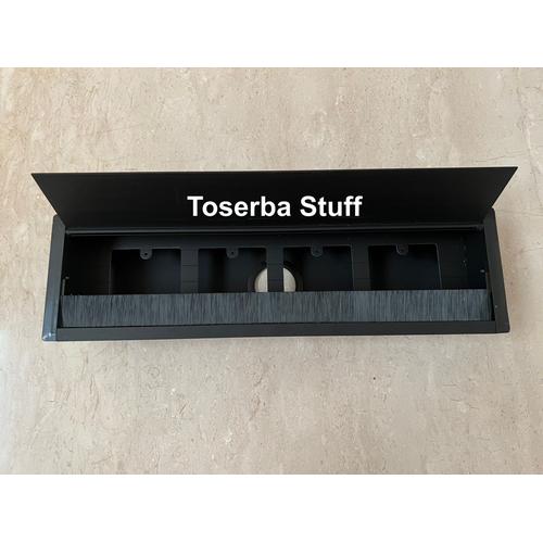 Promo GROMMET GROMET KOTAK BOX HITAM 40CM TUTUP LUBANG STOP KONTAK MEJA ...