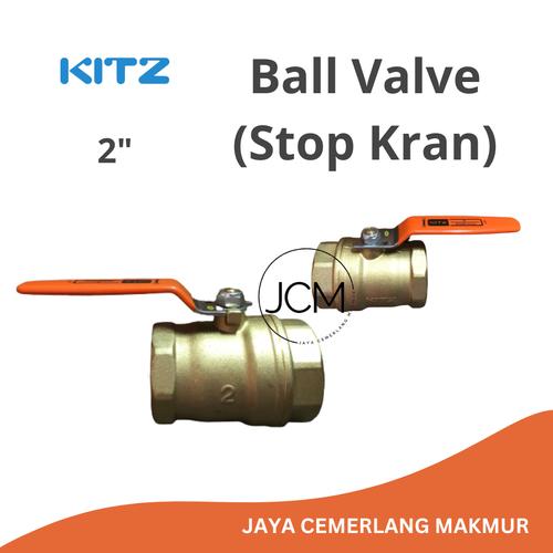 Jual Ball Valve 2" Kitz Brass Screw Stop Kran Kuningan Drat 2 Inch Original - Jakarta Pusat ...