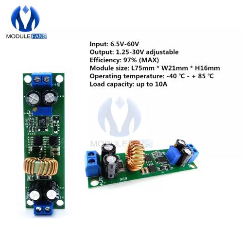 Jual step down 10A buck converter input 6-60V to 5v 12v adjustable - 5A ...