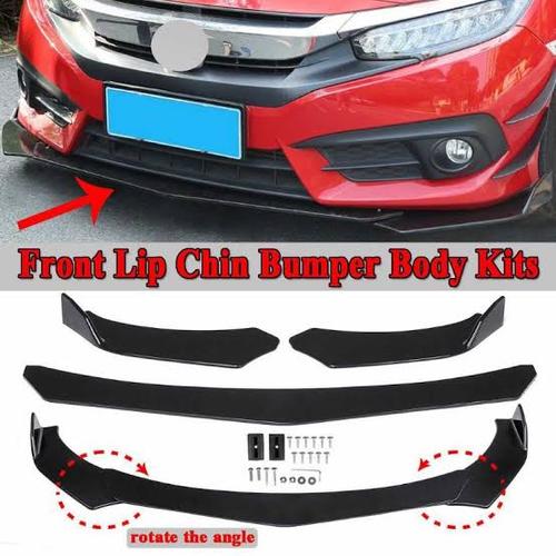 Jual front lip bumper mobil depan universal - hitam glossy - Kab. Bogor ...