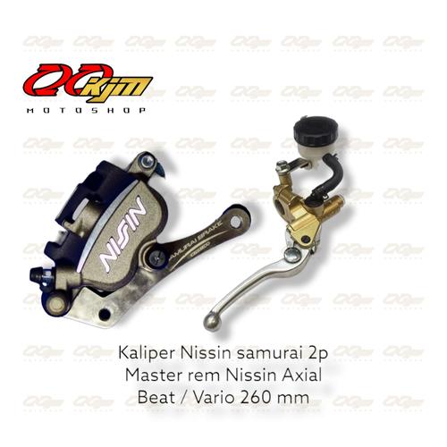 Jual Paket Nissin Samurai Master rem Axial dan Kaliper 2p Beat Vario PCX - Hitam - Kab. Bandung ...
