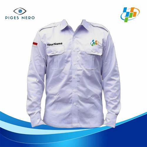 Jual Kemeja Seragam BPS Badan Pusat Statistik Bordir - Lengan Panjang ...