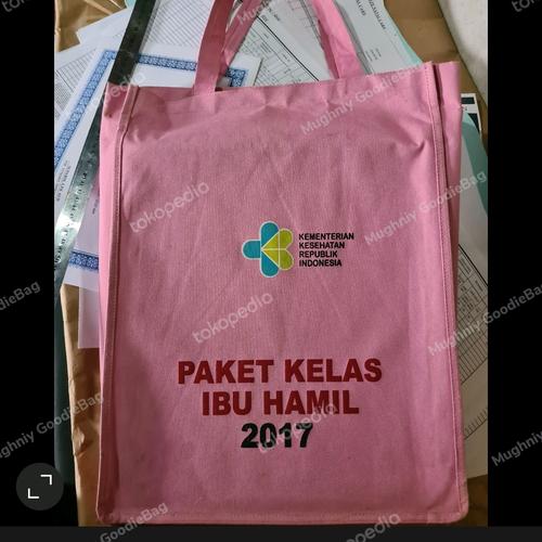 Promo Tas Tote Bag tebal Tas Kain d600/Goodie Bag custom GRATIS Cetak ...
