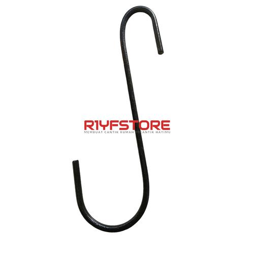 Jual Hook s cantelan pengait besi gantungan serbaguna - Hitam, Panjang ...