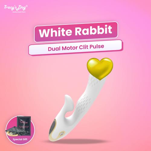 Promo Tracys Dog - White Rabbit Dual Motor Clit Pulse - 17 Vibration ...