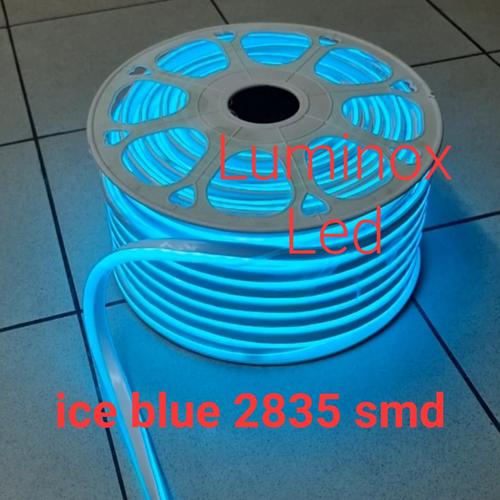 Jual selang led neonflex ice blue 2835 smd 50m / strip neon sign 50mtr ...