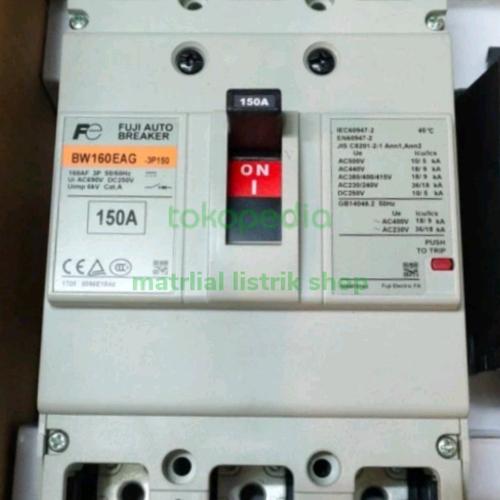 Jual NFB MCCB FUJI 3phase 150A BW160RAG 100/50K.A - Jakarta Pusat ...