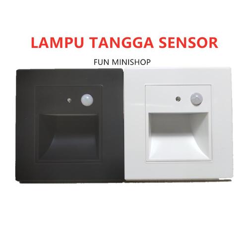 Jual LAMPU TANGGA SENSOR GERAK LED Dinding Step Light MINIMALIS - PUTIH ...