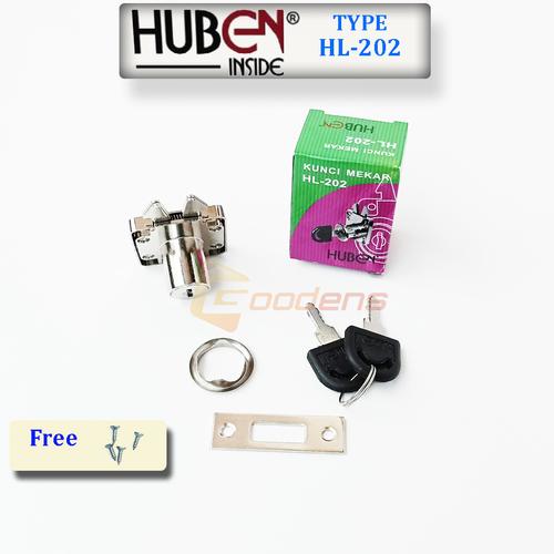 Jual Huben HL 202 Kunci Mekar Kunci Lemari Pintu Sliding - Jakarta ...