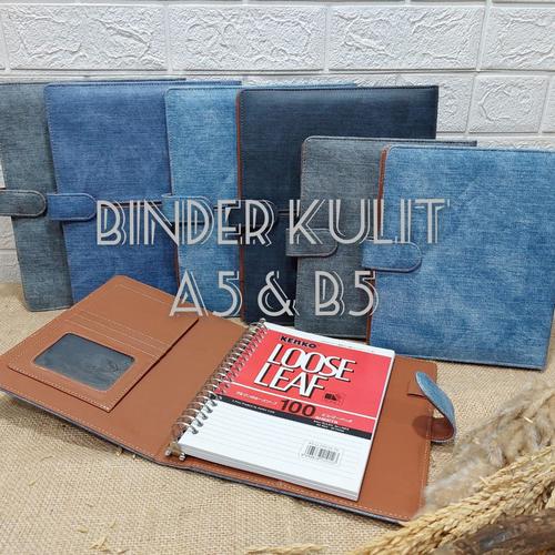 Jual Binder Polos Denim premium / Binder Exclusive A5 & B5 - BD 03, A5 ...