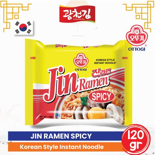 Jual Ottogi Jin Ramen Ramyun Hot 120g/Mi Ramen Ramyun Pedas - Kota ...