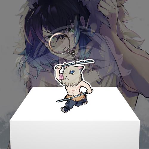 Jual Gantungan Kunci Akrilik Anime - Kimetsu no Yaiba - Inosuke ...