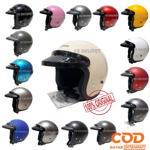 Jual HELM CARGLOSS RETRO MODEL BOGO//HELM CLASIK ORIGINAL CARGLOSS ...