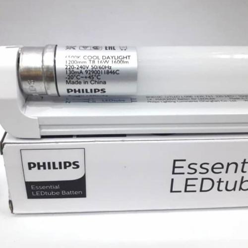 Jual Tl led philips 16w + kap philips 1200mm set lampu t8 ledtube ...