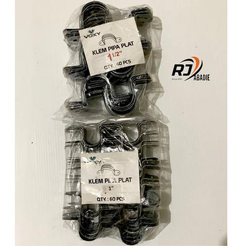 Jual [60PCS] Klem Pipa Plat Seng Clamp Omega Besi UCP VOXY 1" 1 1/2 ...