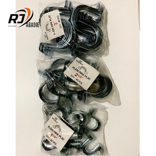 Jual [40PCS] Klem Pipa Plat Seng Clamp Omega Besi UCP VOXY 1 1/4" 2 1/2 ...