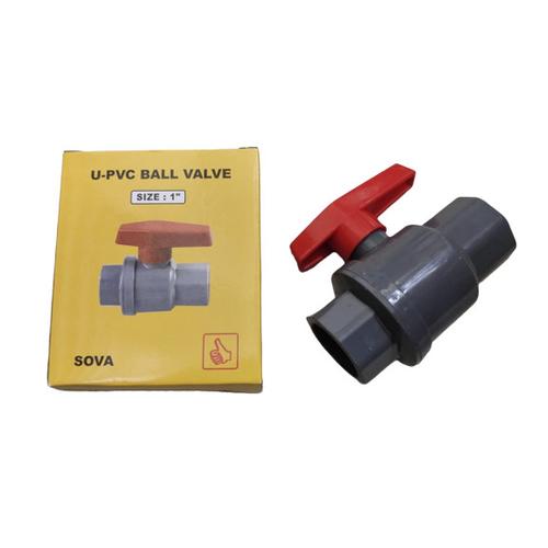 Jual Ball Valve PVCBV 1" Polos Stop Kran Plastik U PVC Balvalve Mdl ...