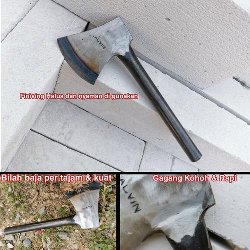 Jual Kampak Baja Per Gagang Besi Kuat Tajam Kapak Baja Cacah Tulang ...