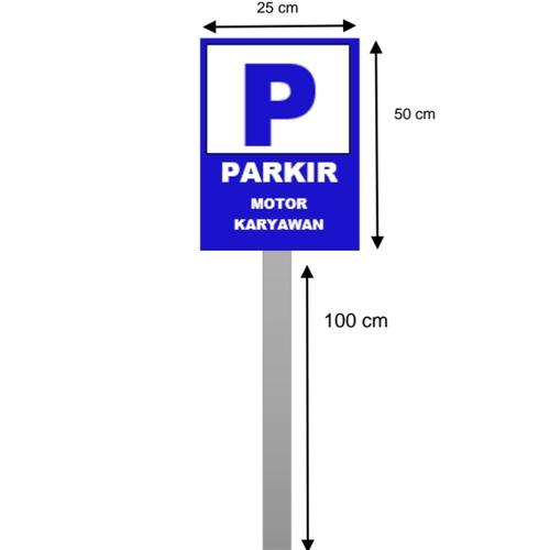 Jual diambil rambu parkir tulisan 1 muka tiang - Kota Surabaya ...