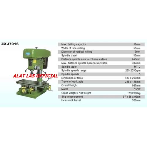 Jual Mesin Drilling dan Milling WestLake ZX-7016 - Jakarta Barat - Alat ...