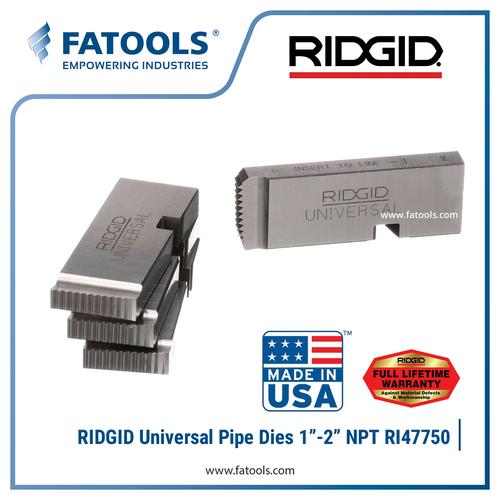 Jual Ridgid 47750 Universal Pipe Dies 1"-2" NPT RH Alloy Senai Pipa ...