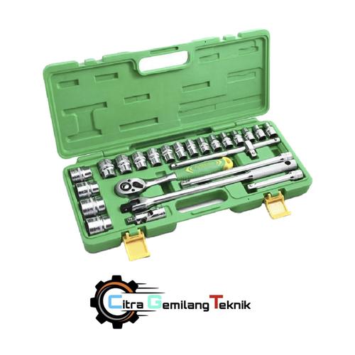 Jual Tekiro hand socket set 24 pcs 3/8"- 1 1/4"/ kunci sock set SC-SE0614 - Jakarta Barat ...