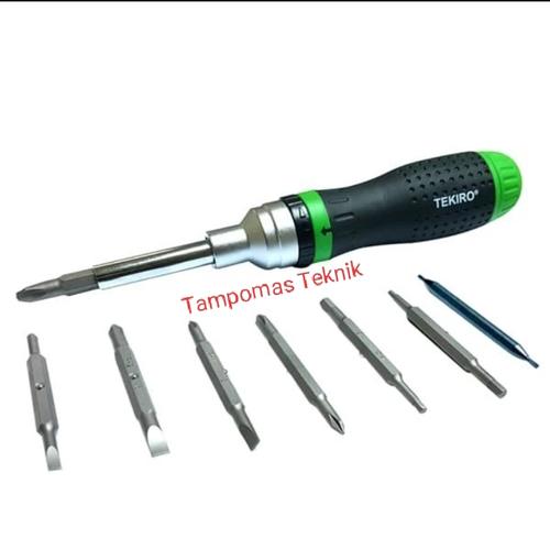Jual Obeng Rachet Tekiro Set 19in1 Obeng Bolak Balik Tekiro 19 in 1 ...