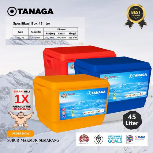 Jual COOLBOX 45 LITER PENDINGIN MAKANAN MINUMAN IKAN STYROFOAM COOLER ...