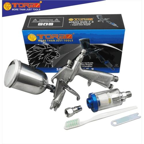 Promo TORA Spray Gun F3 + Filter Coupler - Alat Semprot Cat Tabung Atas ...