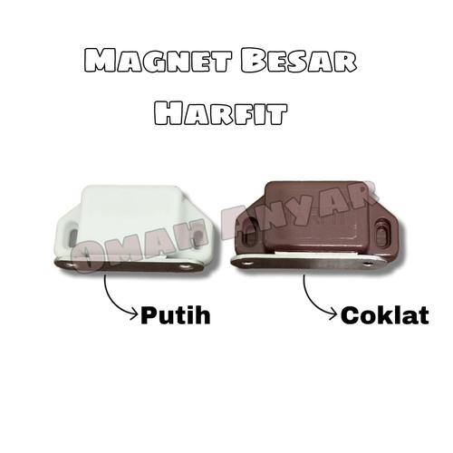 Jual Magnet Besar Kecil Buat Pintu Lemari Merk Harfit - Harfit Putih ...