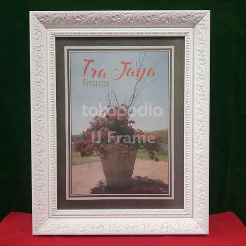 Jual Bingkai/frame foto ukir kembang ukuran 17R(30x40cm) - Kota Depok ...