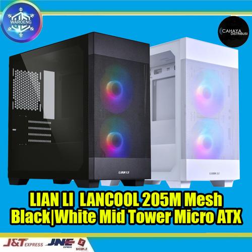 Jual LIAN LI - LANCOOL 205M Mesh Black|White Mid Tower Micro ATX Case ...