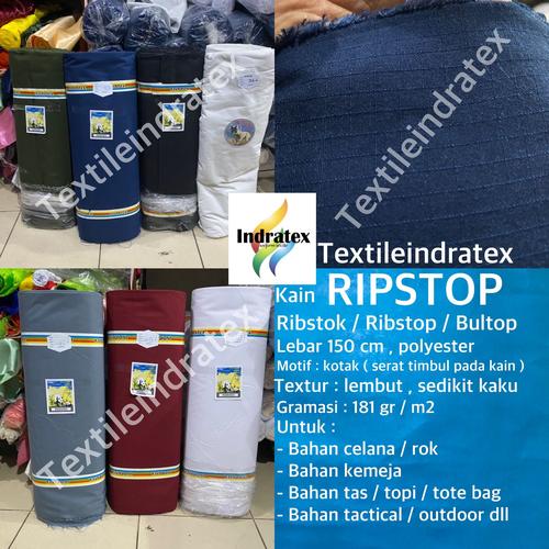 Jual kain RIPSTOP RIBSTOK RIBSTOP BULTOP bahan celana baju seragam tas ...