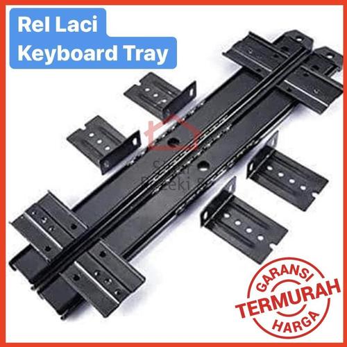 Jual Rel Laci Keyboard Tray / Ball Bearing Keyboard Slide [REL KEYBOARD ...