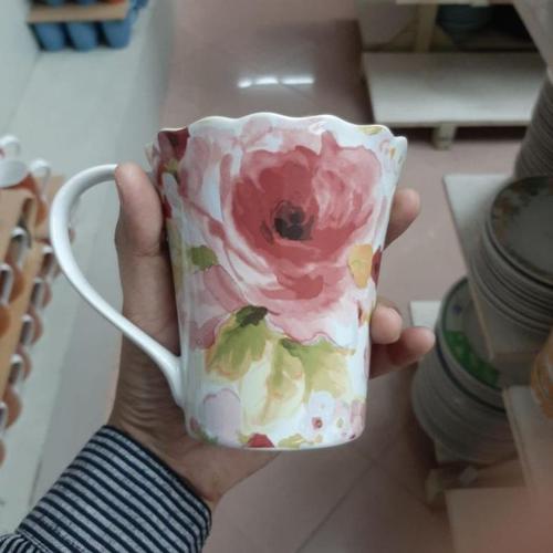 Jual Shabby Mug Gelas Keramik Sango Motif Bunga Pastel Pink Koleksi ...