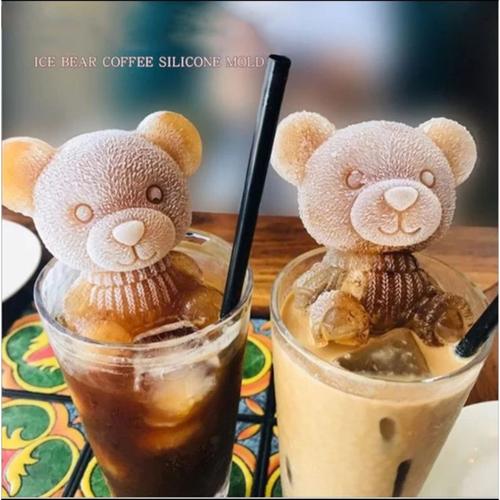 Jual Cetakan puding es batu ice silicon motif bear beruang lucu unik ...