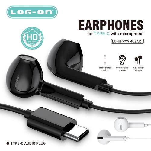 Jual HEADSET - HF - EARPHONE LOG ON LO-HF779 / MOZART COLOKAN TYPE-C ...