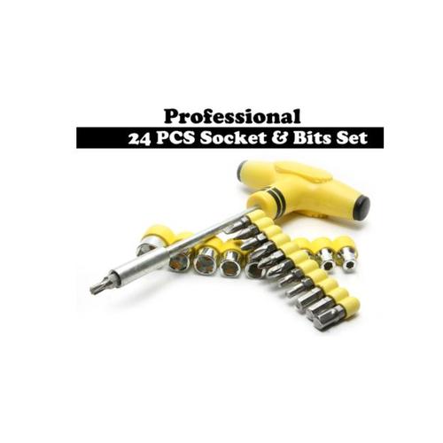 Jual OBENG T 24 PCS SOCKET DAN BIT SET ATAU KUNCI SOK OBENG SET - Kab ...