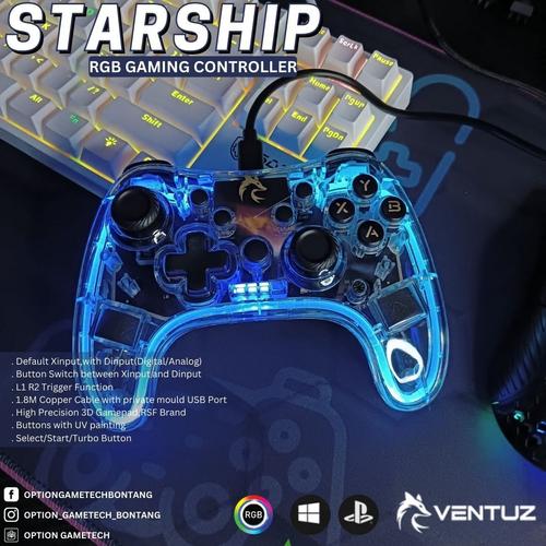 Jual GAMEPAD VENTUZ STARSHIP RGB - Kota Bontang - Option Gametech | Tokopedia
