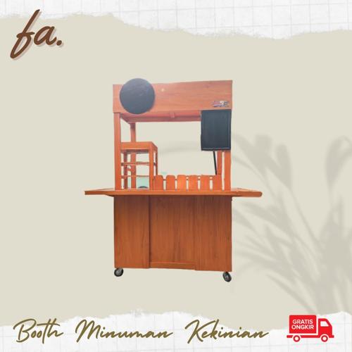 Jual Booth Minuman Kekinian Model 1 - Kayu Mahoni, Gerobak - Kab ...