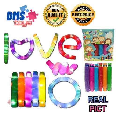 Jual Mainan Light Up Pop Pipes LED Lampu Selang Pipa DMS.TOYS - 1 Box ...