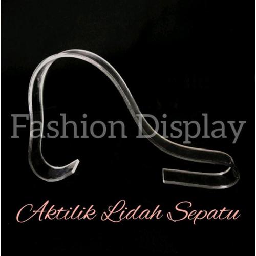 Jual Akrilik Lidah Sepatu Akrilik Sandal Display Pajangan Sepatu-BH ...
