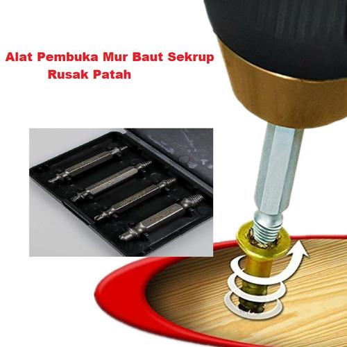 Jual Alat Extractor Pembuka Bongkar Baut Mur Mor Sekrup Skrup Rusak ...