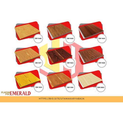 Jual PLAFON PVC EMERALD WOOD SERIES 8MM | - 4M | - EMVM1524 BKADUS ...