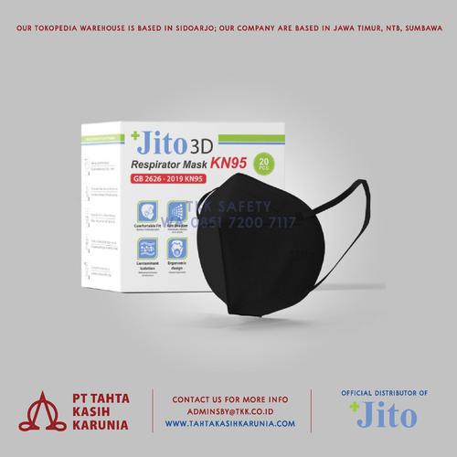 Jual JITO Masker KN95 4 Ply Earloop Hitam - Kab. Sidoarjo - TKK Safety ...